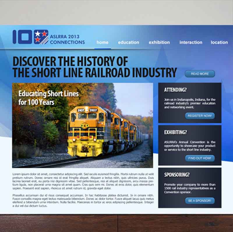 Branding - ASLRRA | 100 Year Logo | Website Design