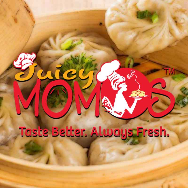 Branding - Juicy Momos | Logo | Restaurant Branding | Stall Design